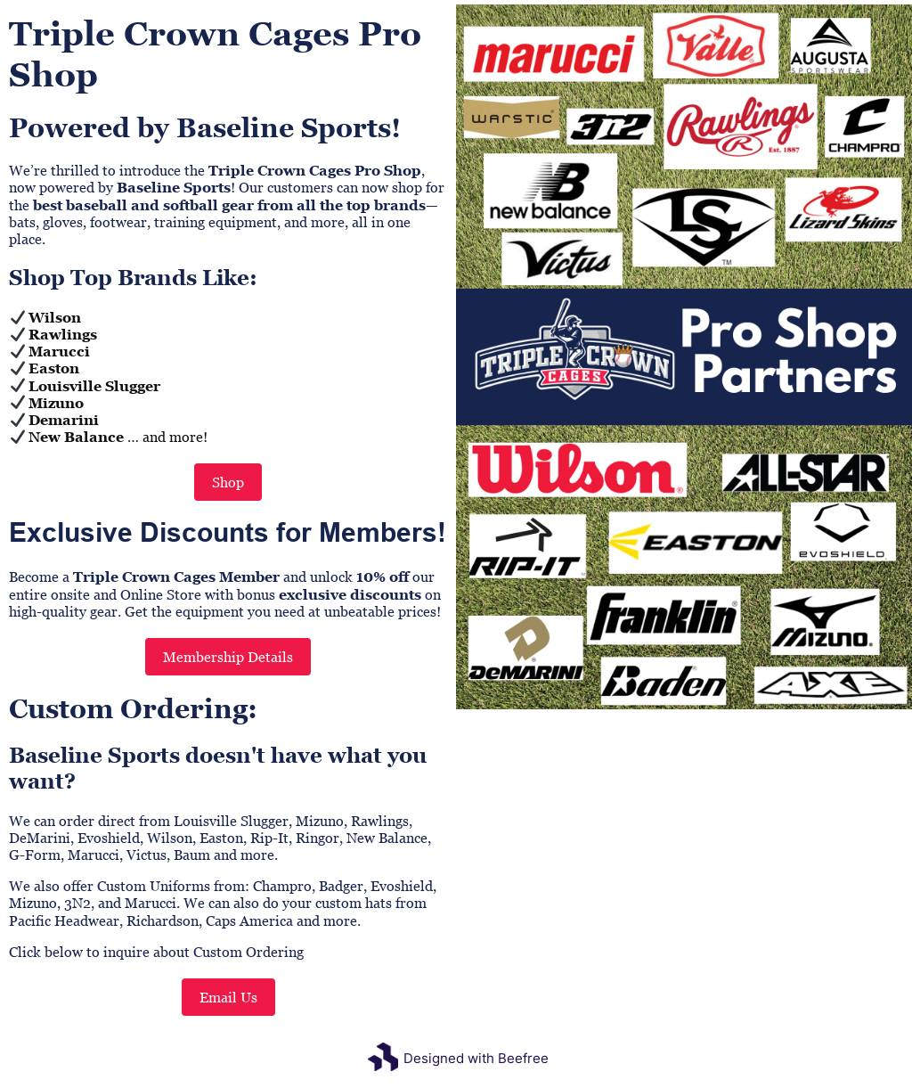 Triple Crown Cages | Best Indoor Batting Cages in Citrus Heights, CA