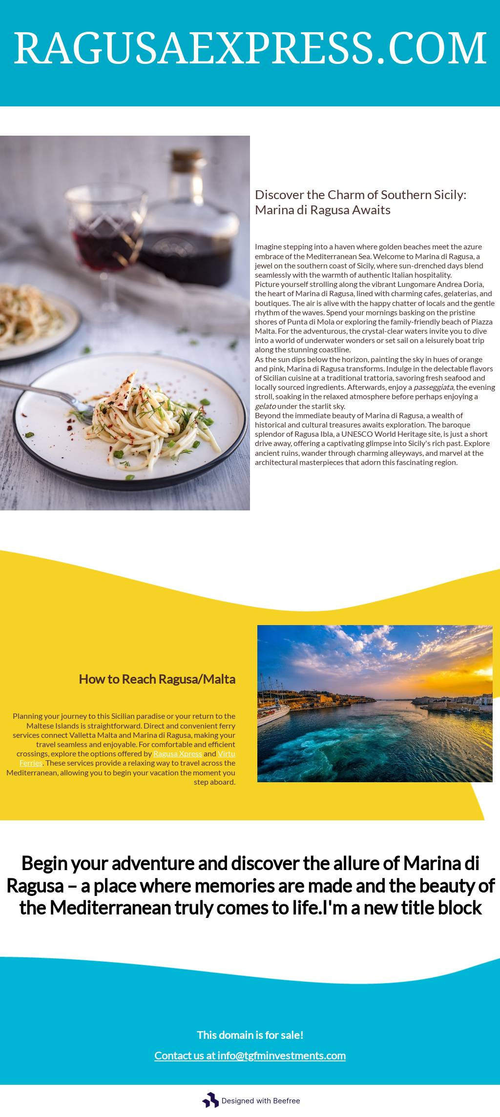 Ragusa Express - Malta - Sicily