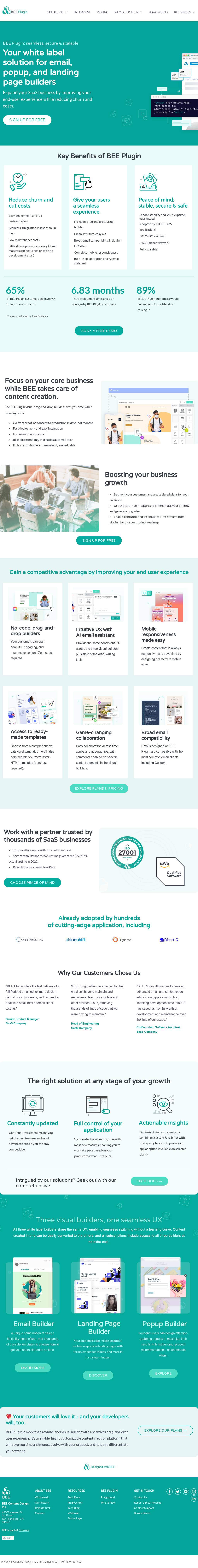 BEE Plugin: Seamless, Secure & Scalable