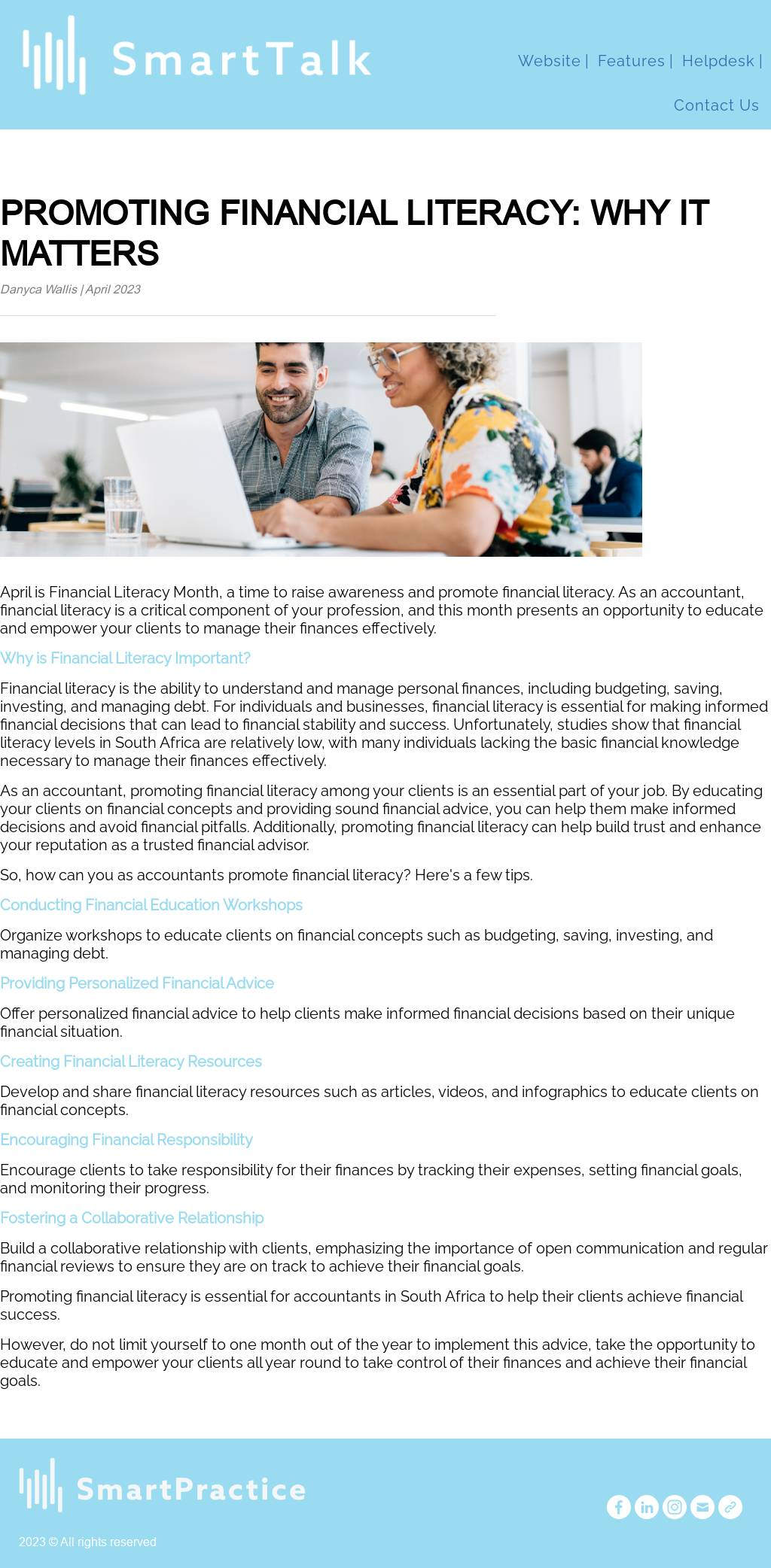 Promoting Financial Literacy