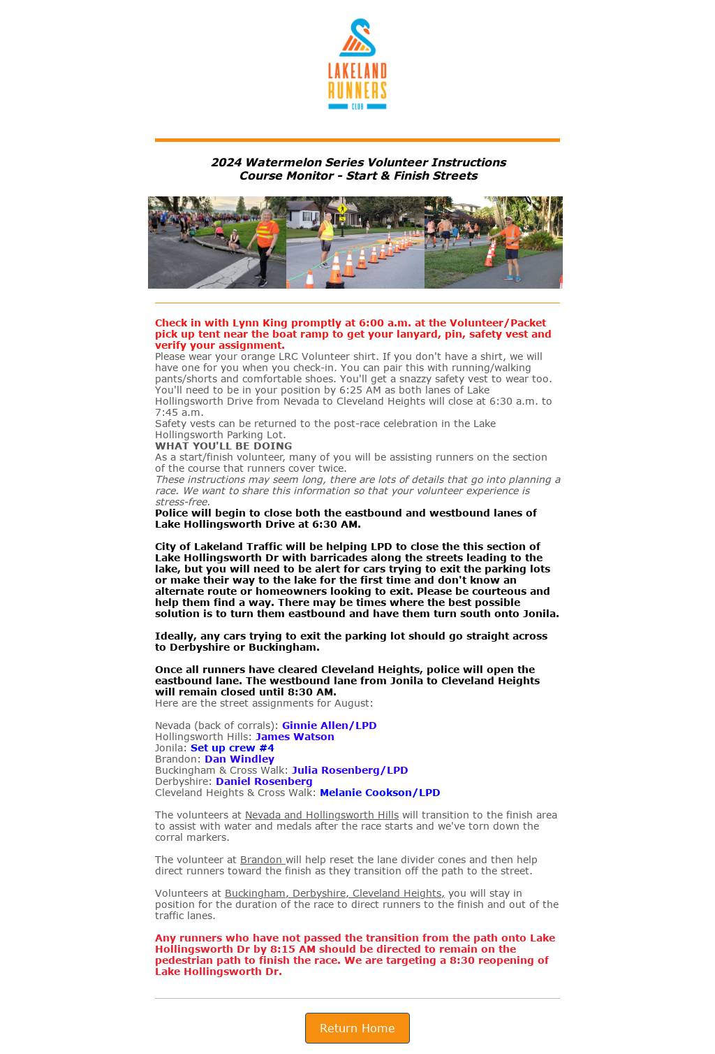 Course Monitor - Start & Finish