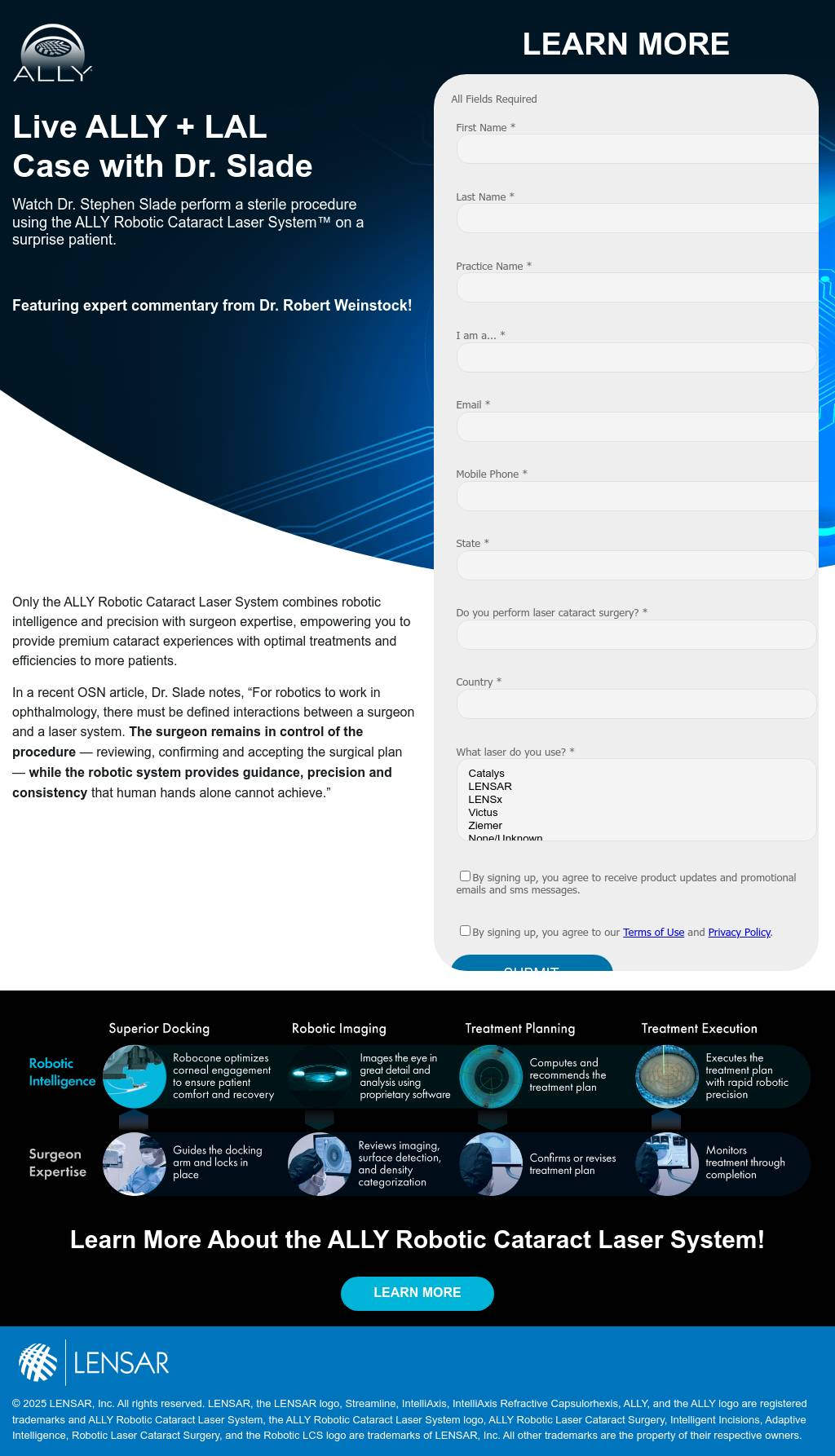 Dr. Slade Live Surgery with ALLY