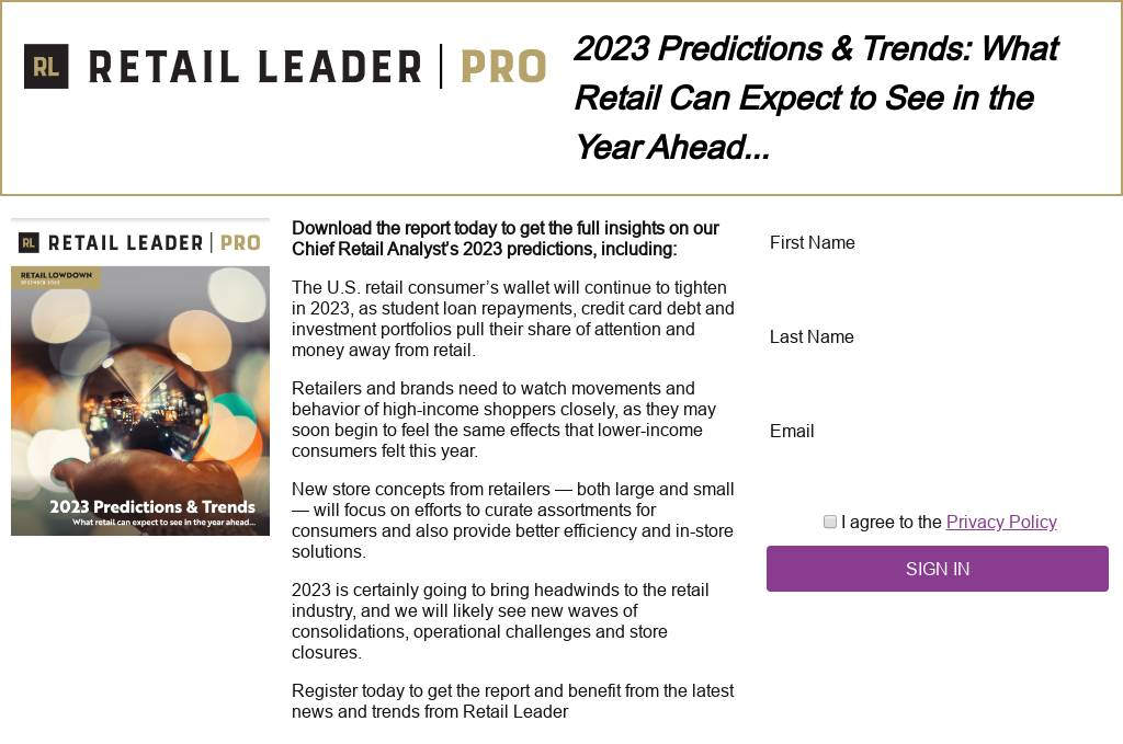 Retail Pro 2023 Predictions and Trends Report