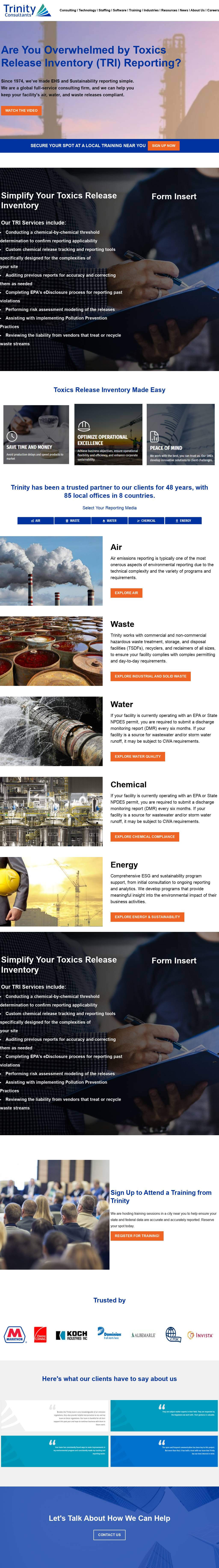 Annual Regulatory Compliance | Trinity Consultants