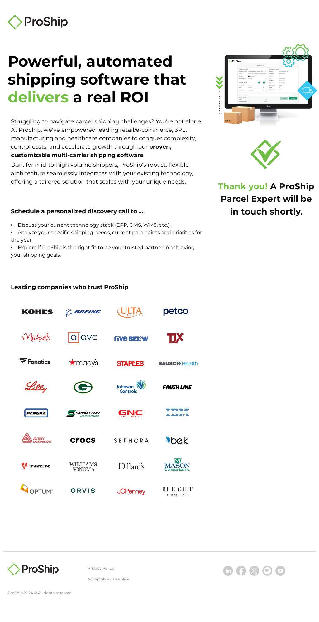 Powerful, automated shipping software | ProShip, Inc.