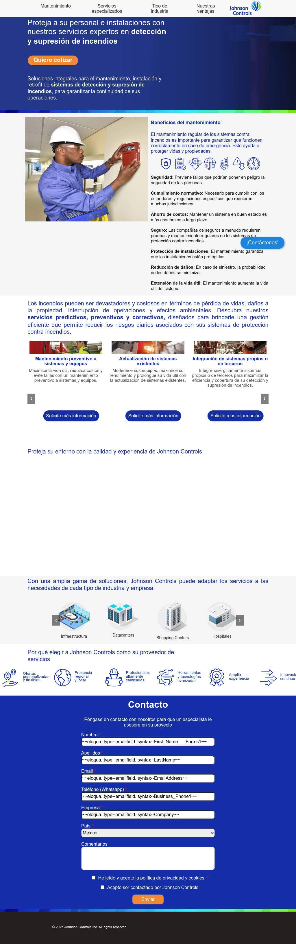 Johnson Controls Servicios Fuego